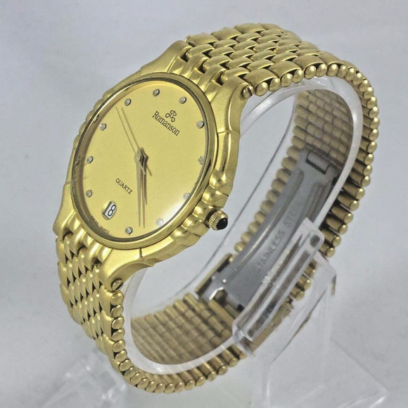 Romanson | Accessories | Romanson Gold Tone Swiss Made Wrist Watch ...